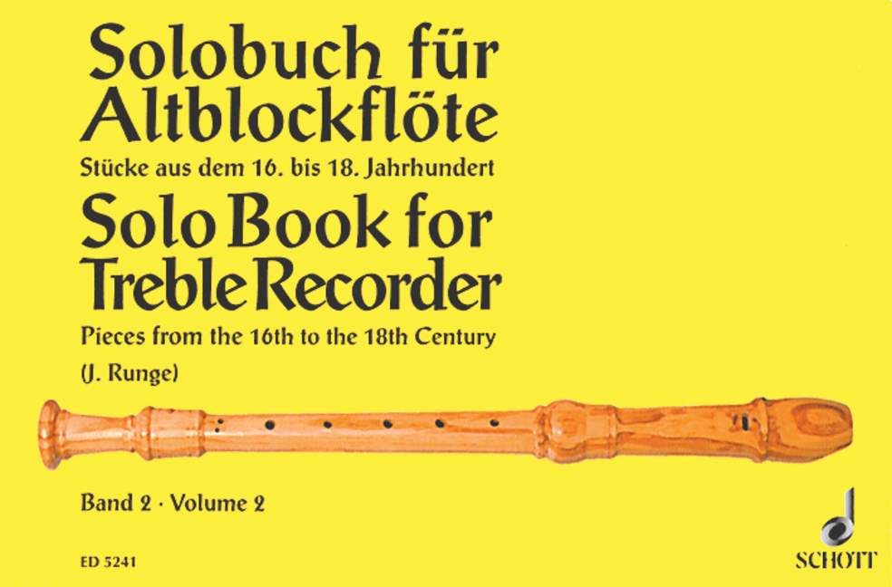 SOLOBUCH FUR ALT-BLOCKFLOTE(A,A) HEFT 2 【輸入：リコーダー】 | ヤマハの楽譜通販サイト Sheet ...
